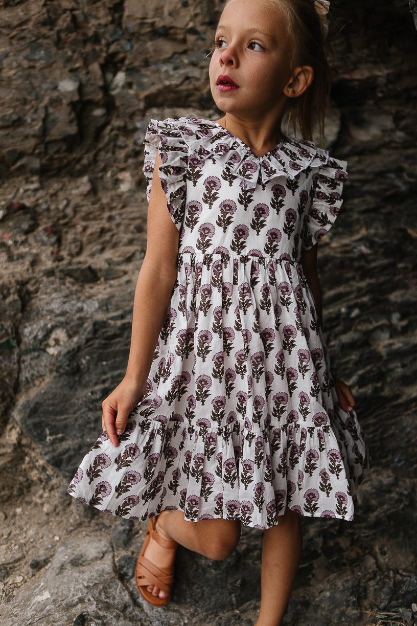Mini Marjorie Dress in Block Print - FINAL SALE – Ivy City Co