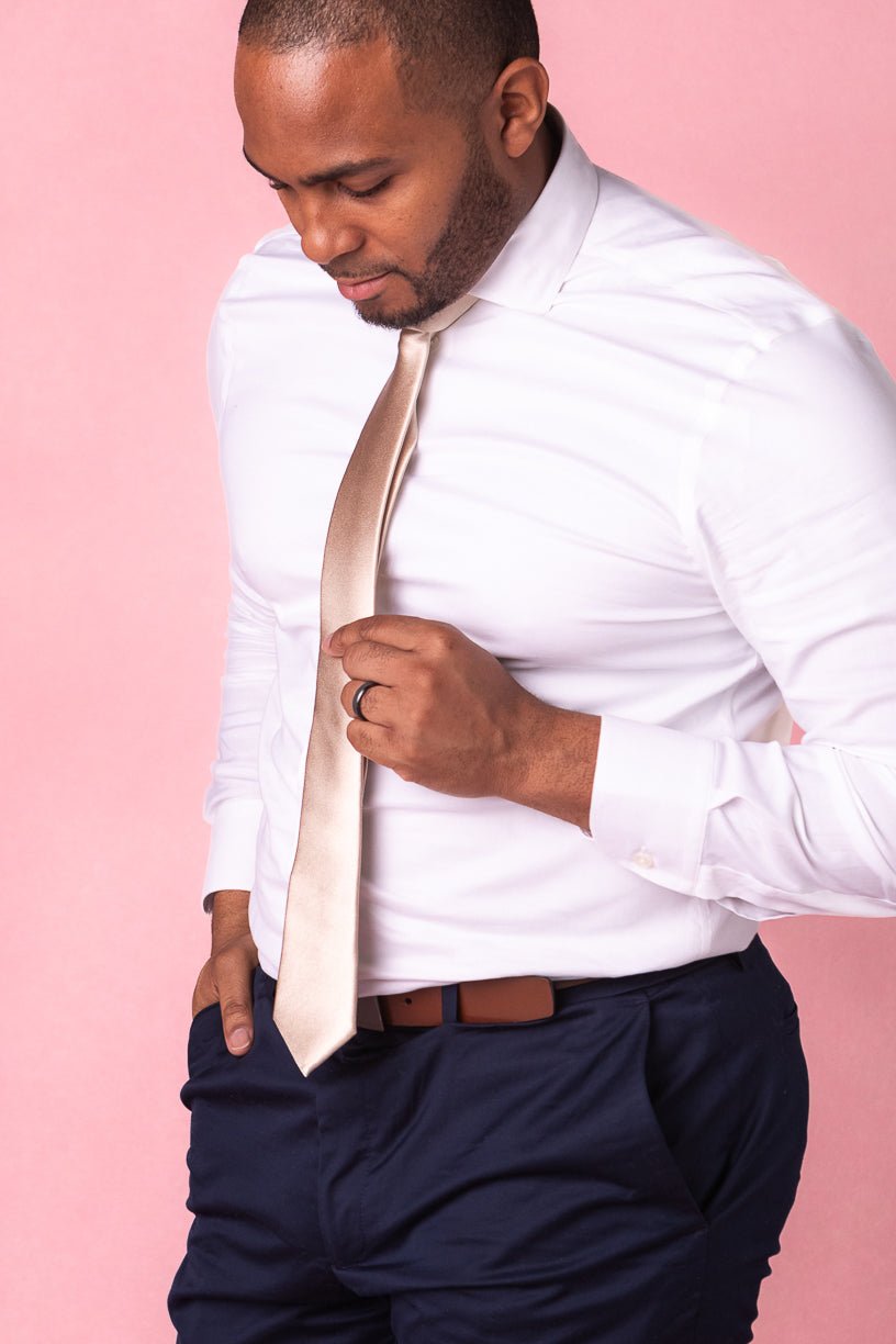 Mens Max Tie in Champagne – Ivy City Co